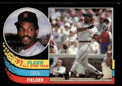 1991 Fleer #4 Cecil Fielder '91 Fleer All-Star Team | eBay
