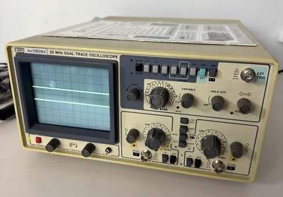 Bel Merit Analog Oscilloscope 3304 Dual Trace 25 Mhz Machine w ...