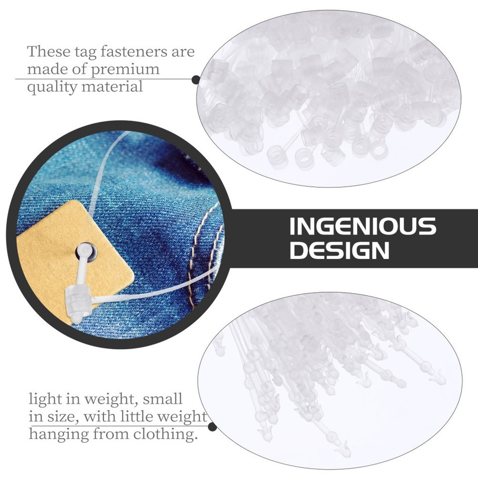 1000 Pcs Plastic Tags for Labeling Snap Lock Black Security Loop | eBay UK