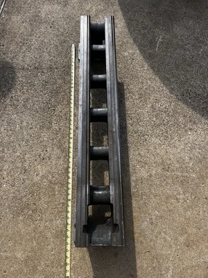 Logan / Powr Kraft 10” Lathe 43” OAL Bed, Rack & Risers Holes For QCGB ...