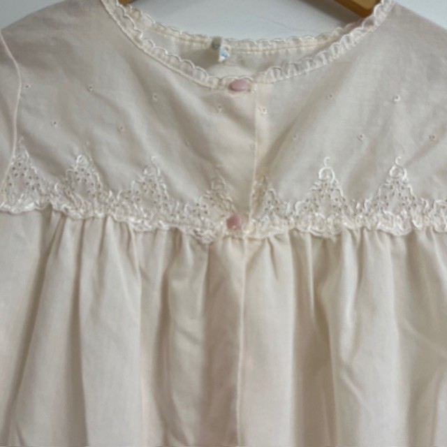 Vintage Stern-Maid Pink Lace House Dress Duster Button Down Union Made ...