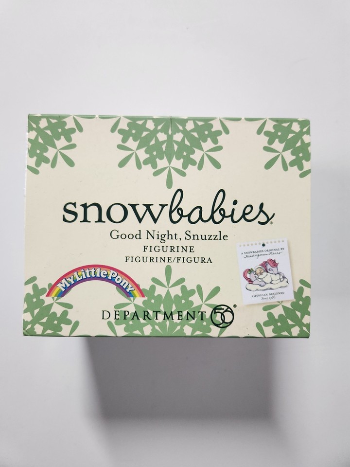 Snowbabies Dept 56 Figurines Porcelain My Little Pony Good Night ...