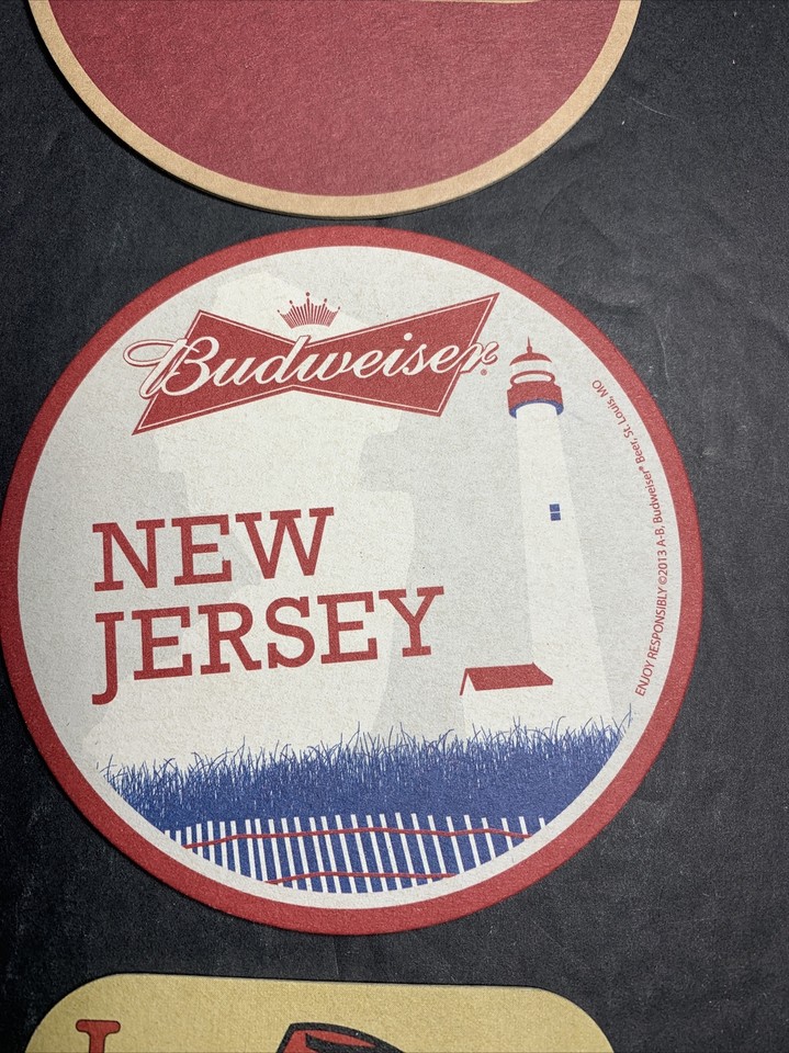 Lot Of 6 Beer Coasters Leinenkugel Aldus Amber Girl Molson Red Jack Bud ...