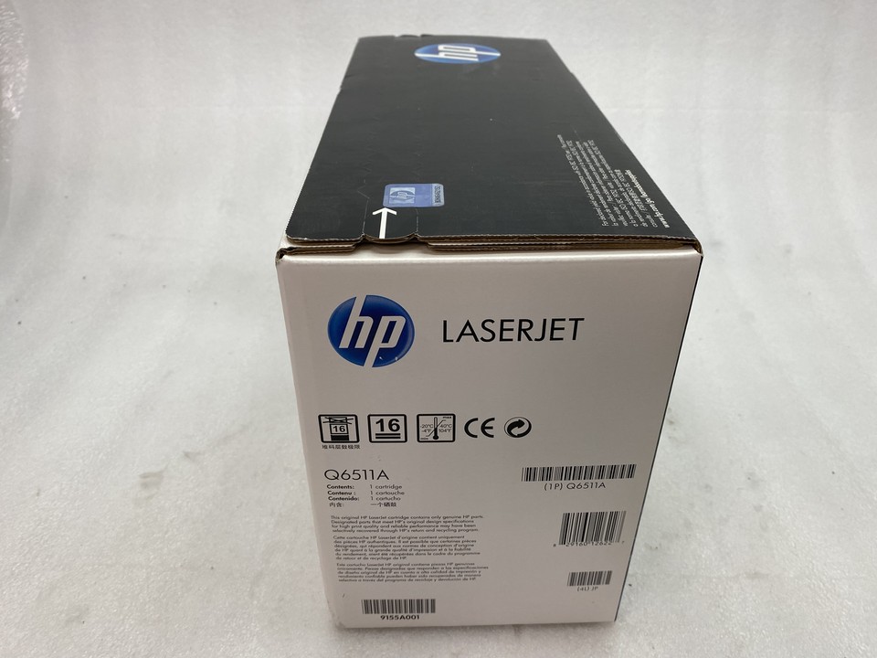 Genuine OEM Sealed HP Q6511A Black Toner LaserJet Print Cartridge 11A ...