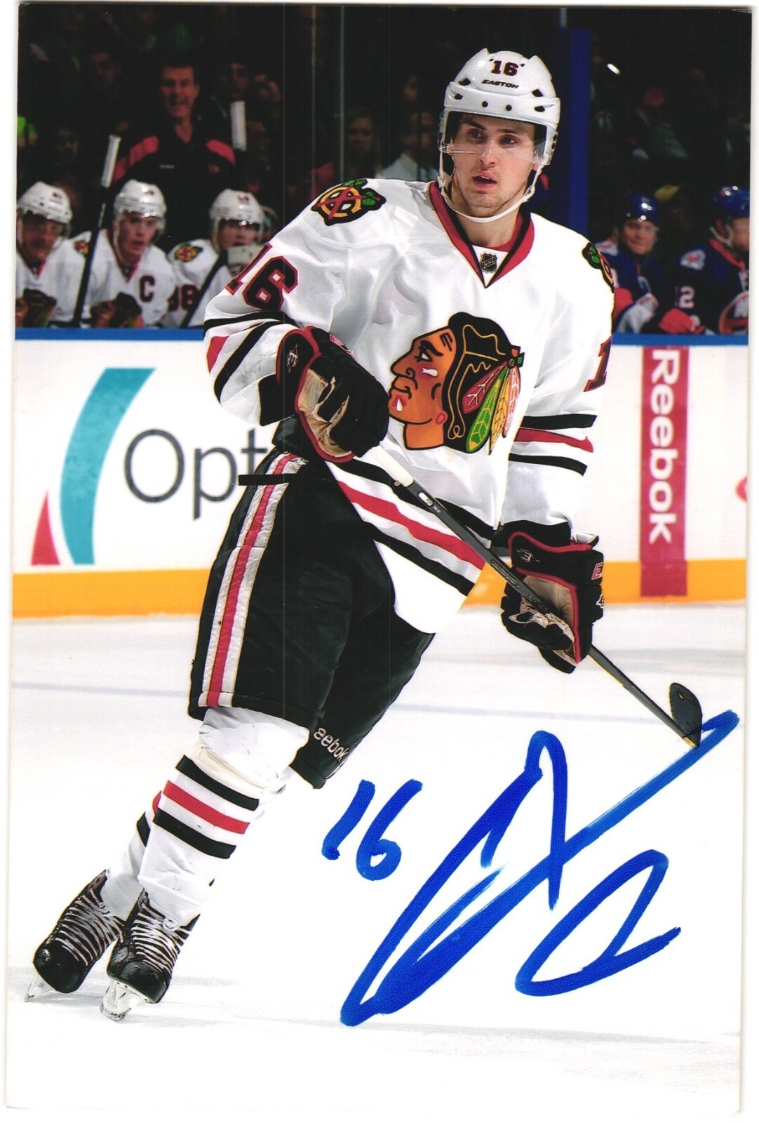 Marcus Kruger Autographed 4x6 Color Photo Chicago Blackhawks #16 B | eBay