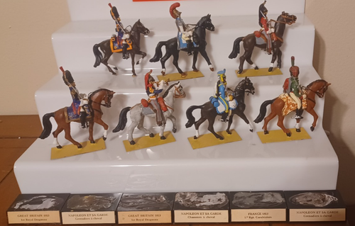 Almirall, Napoleonic French Great Britain cavalry lot of 7 Mounted Made ...