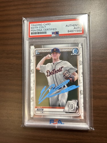 Colt Keith 2020 Bowman Chrome Draft AUTO PSA/DNA AUTOGRAPH AUTHENTIC ...