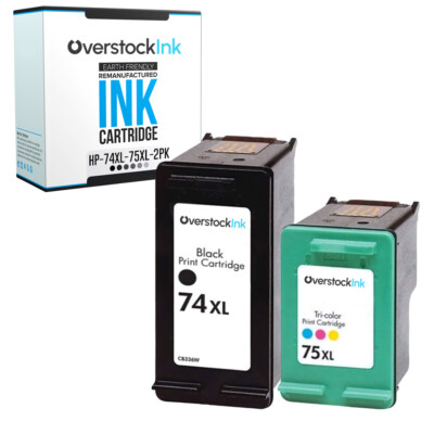 2-PK Compatible OSI 74XL 75XL Ink Cartridges for HP PhotoSmart C4200 ...