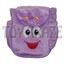 DORA THE EXPLORER MR. FACE PLUSH BACKPACK! PURPLE SOFT BAG GIRLS 9" NEW ...