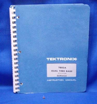 Tektronix 7B92A Dual Time Base SERVICE Manual | eBay