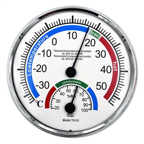 Wall Hygrometer Thermometer 2-in-1 Hygrometer Indoor Humidity and ...