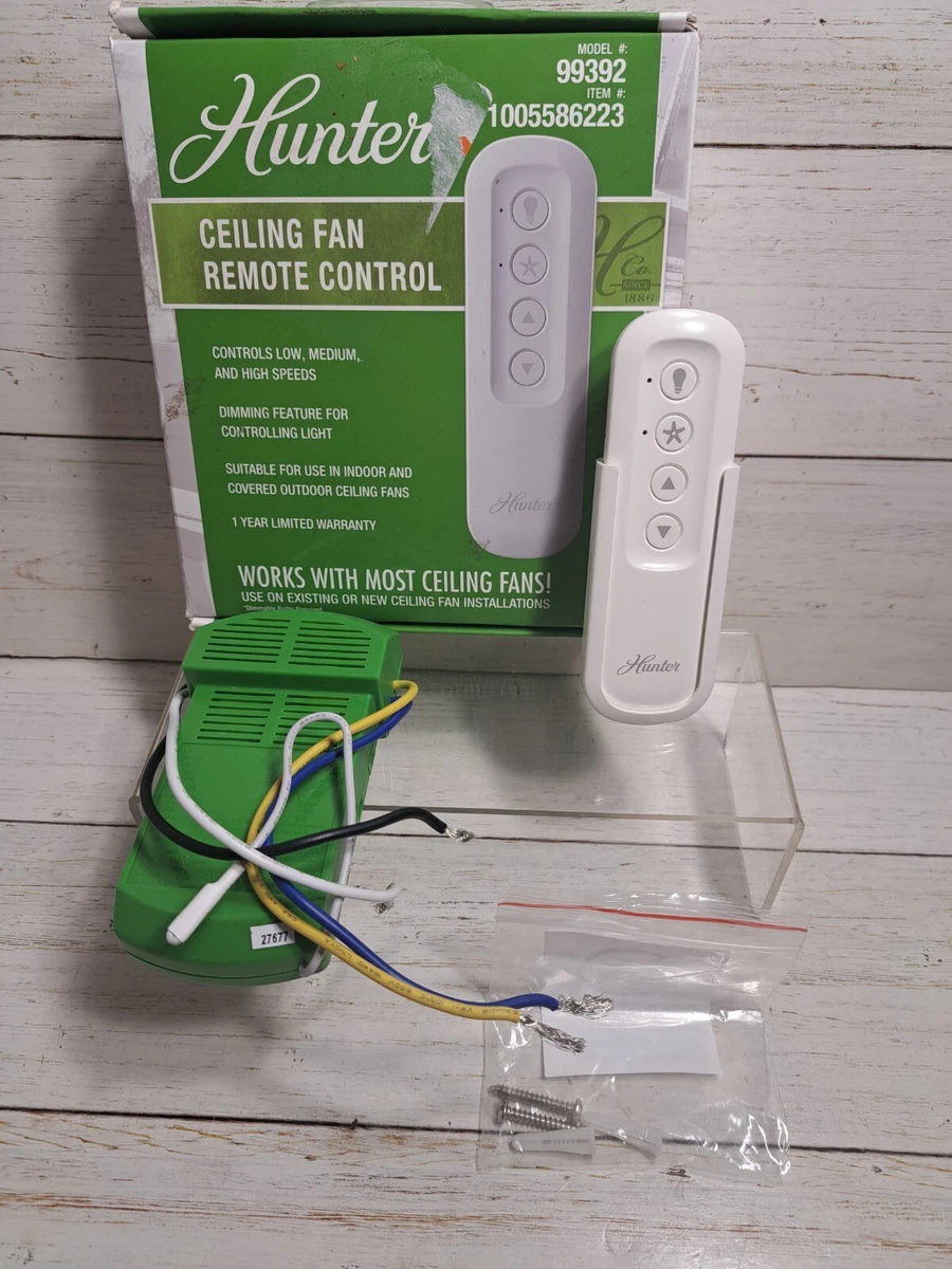 Convert Hunter Remote Control Ceiling Fan To Manual Model 99392 ...