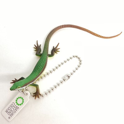 Nature Techni Colour Lizard & Gecko Figure Ball Chain Green Grass ...