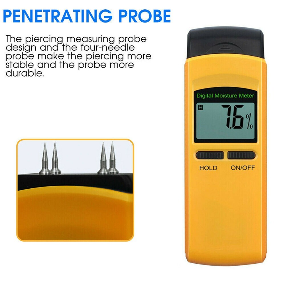 Professional Damp Meter for Wood Brick and Caravan Testing Accurate ...
