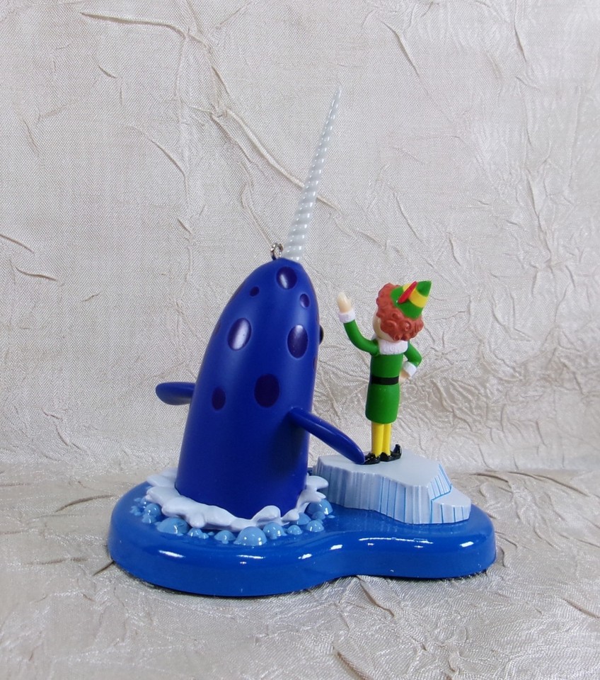 Hallmark Keepsake 2020 ELF Buddy's Buddy Mr Narwhal Elf Magic Sound SEE ...