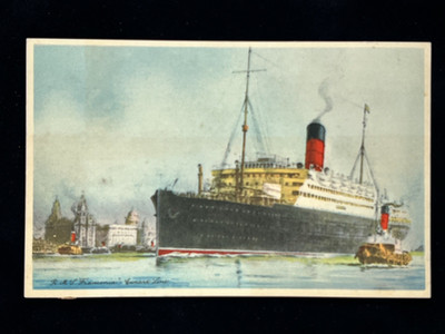 RMS Franconia - Cunard Line - Vintage Postcard | eBay