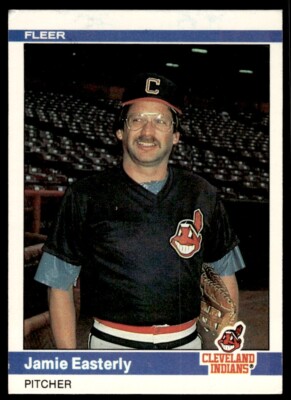 1984 Fleer Jamie Easterly Baseball Card Cleveland Indians #538 | eBay