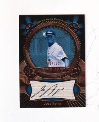 2004 JOSE REYES UPPER DECK ETCHINGS AUTO/AUTOGRAPH 270/325 NEW YORK ...