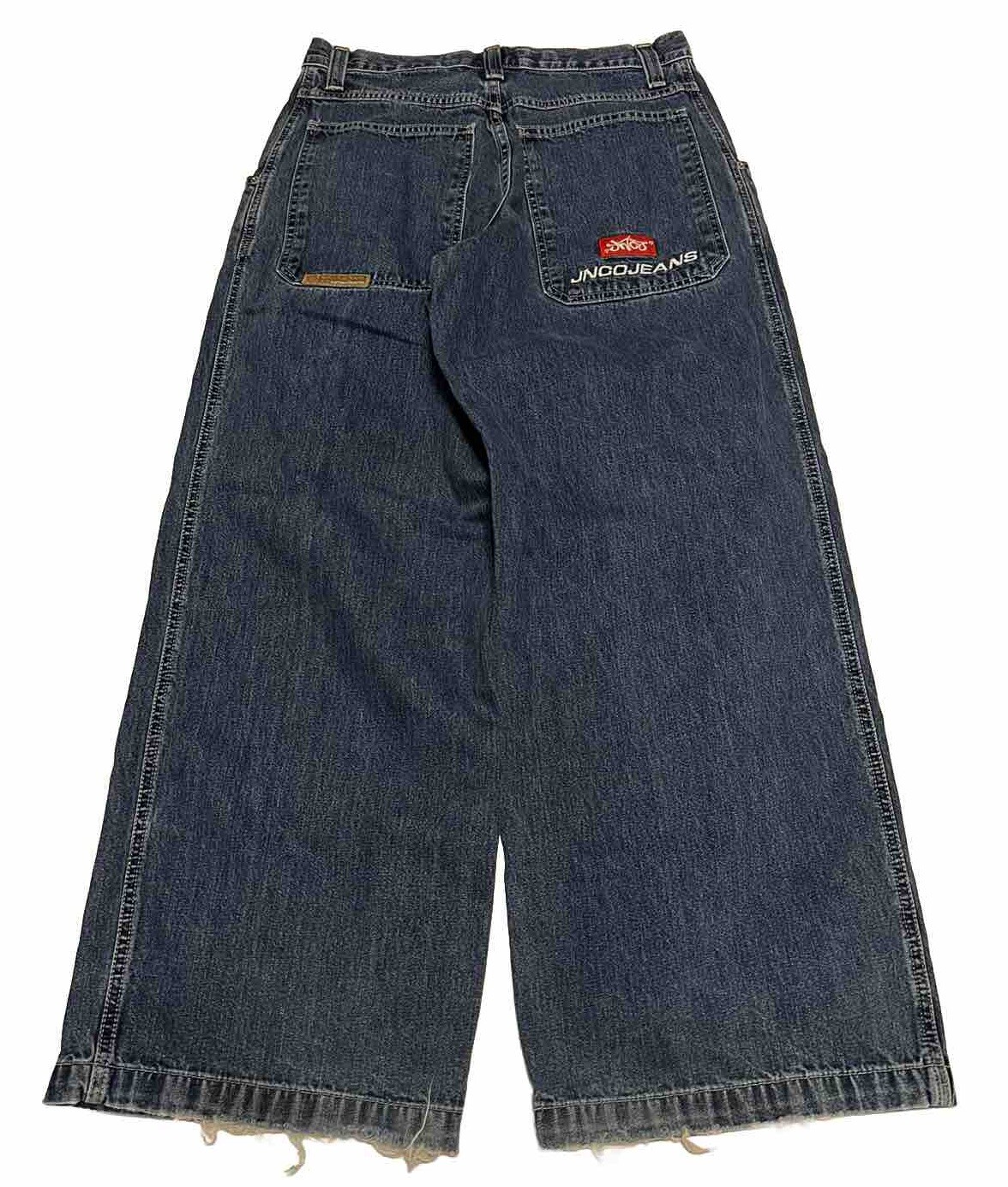 Vintage 90s JNCO Jeans Tribal Script Logo Wide Leg Un… - Gem