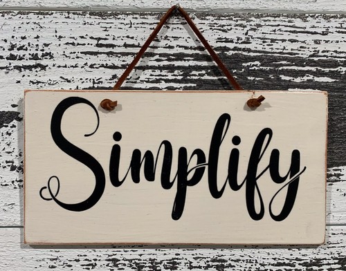 Small wood sign 4”x8” Simplify | eBay