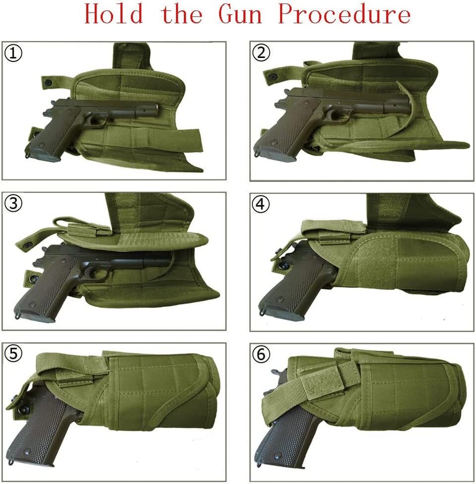 Tactical Military Drop Leg Holster Thigh Pistol Gun Pouch Right Hand ...