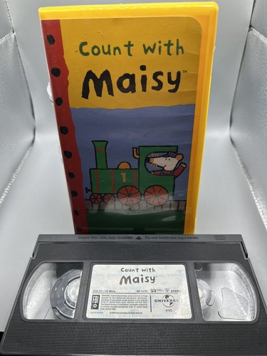 Count With Maisy VHS 1999 Hard Yellow Clamshell Free Shipping | eBay