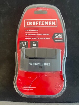 Craftsman 3 Button Remote 1500 Ft Range Secure Includes Visor Clip ...