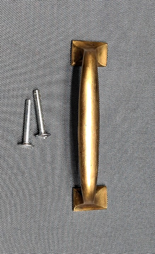 Vintage Solid Brass Offset Door Drawer Pull Handle With Screws | eBay
