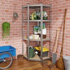 2PCS Corner Shelving Unit Adjustable Garage Storage Utility Rack for ...