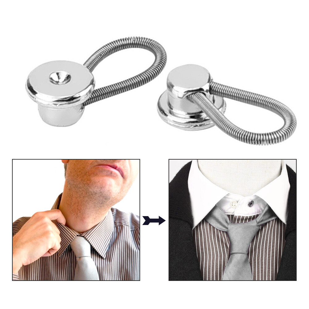 Men Shirt Metal Collar Extenders Button Extender Dress Shirts ...