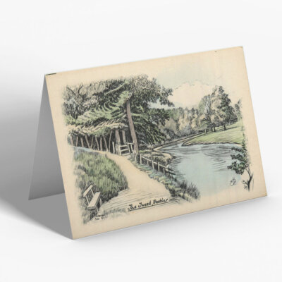 GREETING CARD - Vintage Scotland - The Tweed, Peebles (b) | eBay UK