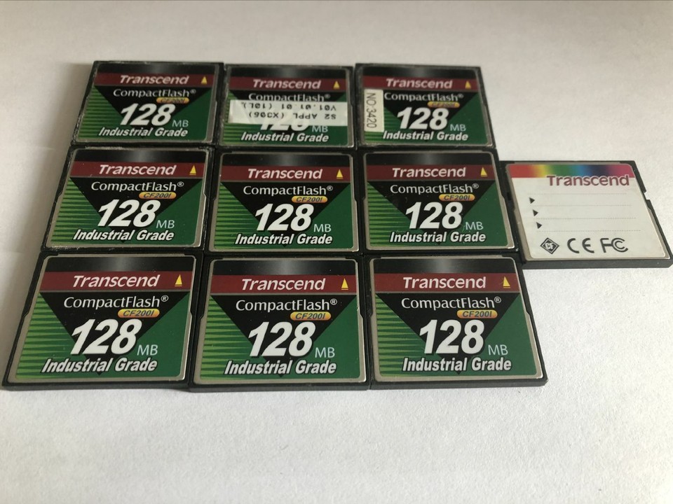 10pcs Transcend CompactFlash 128MB Industrial GRADE CF Card CF200I | eBay