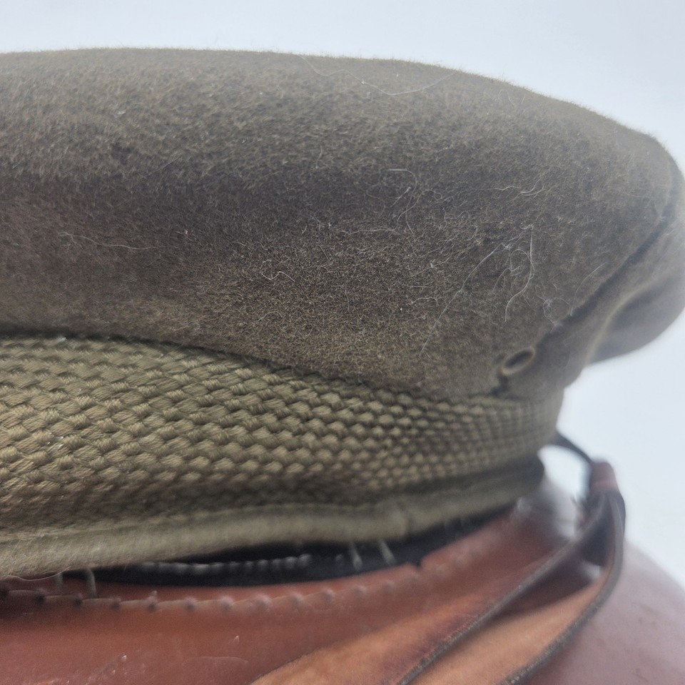 Vintage Silverwoods Hat Shop Los Angeles Wool Leather Motoring Cap ...