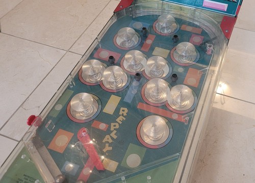 Vintage Arcade Electric Pinball Table Top Game with Automatic Score | eBay