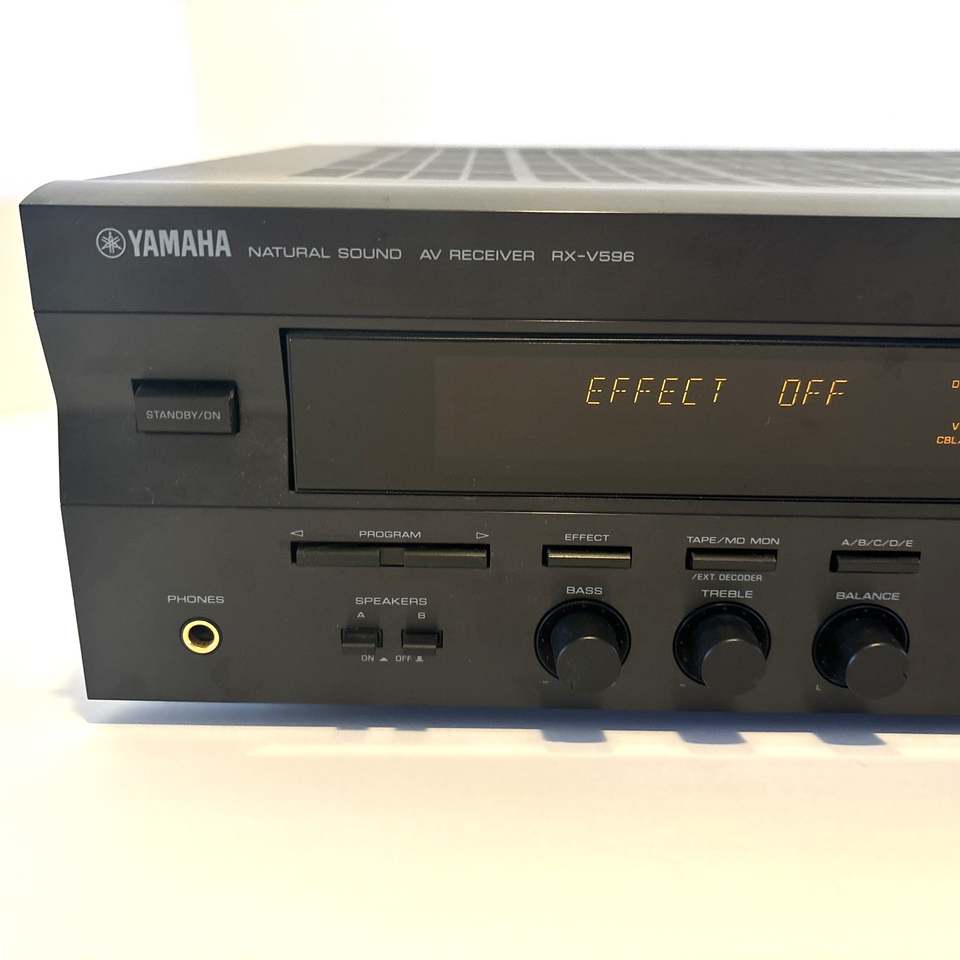 YAMAHA RX-V596 Black Natural Sound Home Theater Stereo AV Receiver ...