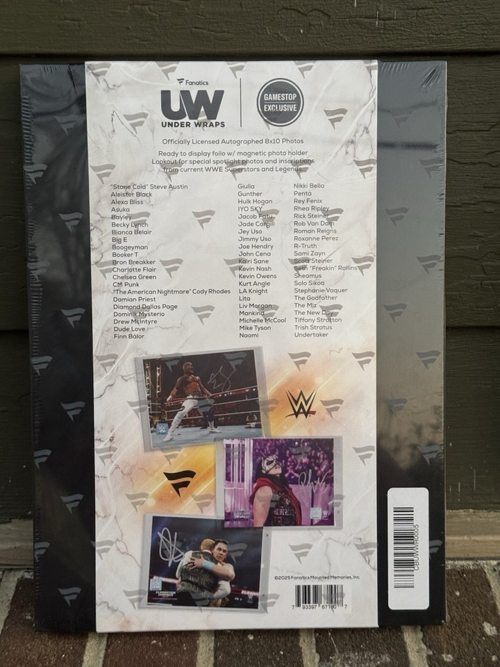 2025 Fanatics Under Wraps WWE Wrestling Autographed Mystery Sealed Box ...