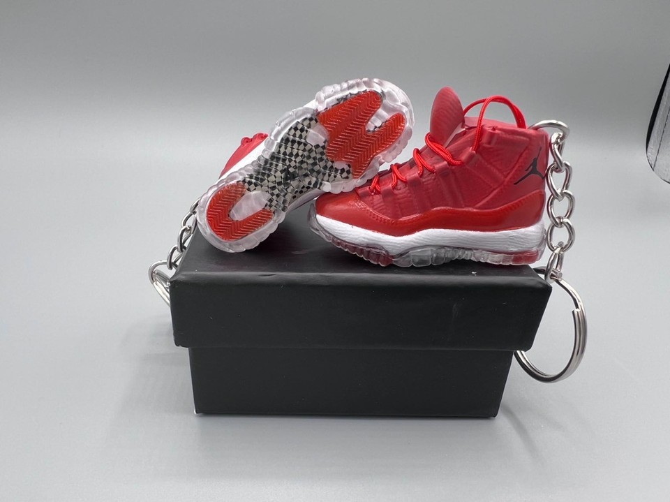 Jordan 11 Sneaker Key Chain, Mini Shoe Keyring Collectible | eBay