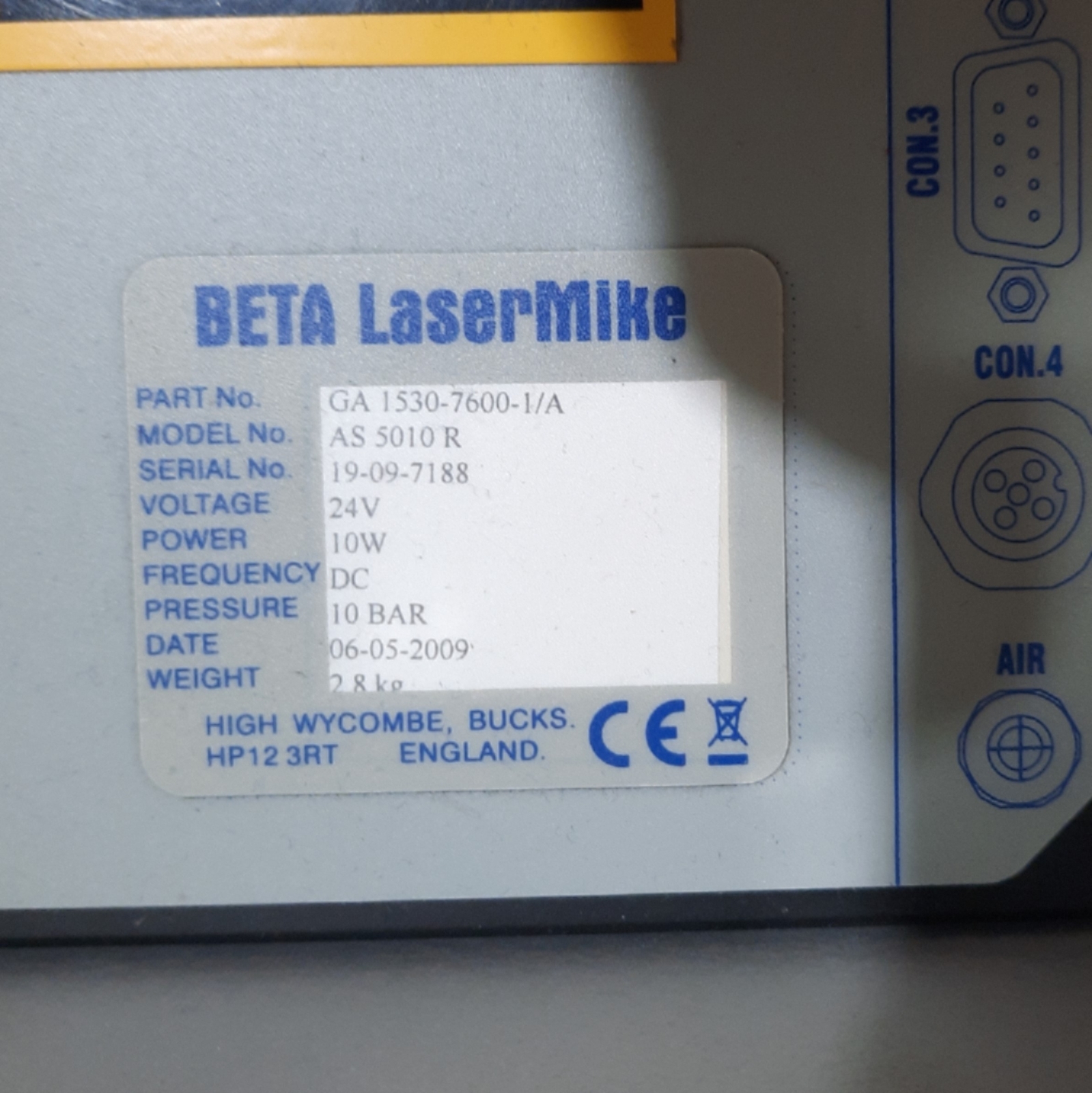 BETA Lasermike 8016 Tube Profile System, 0-26" Length, .01-.13 ...