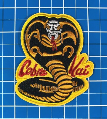 The Karate Kid Movie Cobra Kai Snake Iron-On Patch TV Movie 3.8" | eBay