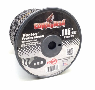 12176 Rotary Black Vortex Professional Trimmer Line .105" X 550' Medium ...