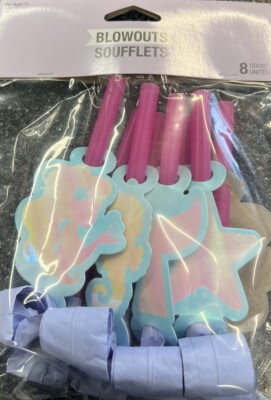 Creative Converting Mermaid Shine Blowout Multi-color Party Noisemakers ...