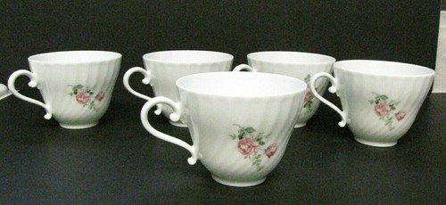 KAISER W. GERMANY Set Of 5 - Tea Cups With Pink Roses | eBay