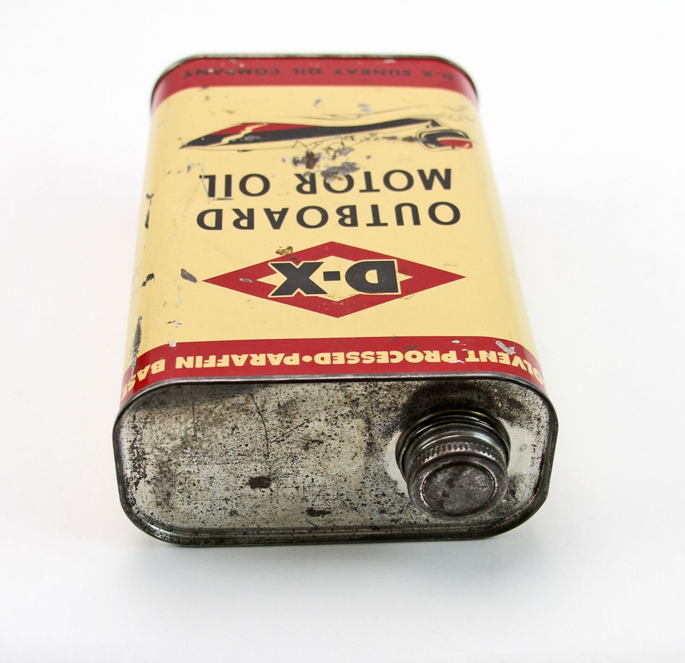 Vintage DX Sunray Oil Company Tulsa OK Outboard Motor Oil Quart Can ...