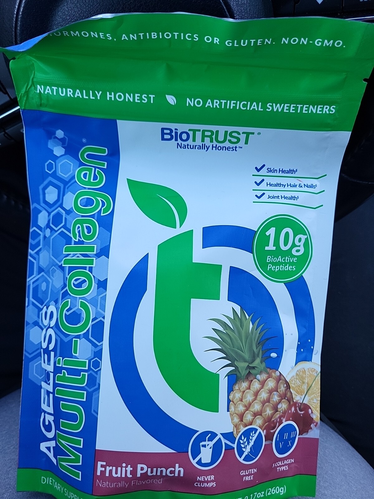 BioTrust Ageless Multi Collagen 5 Types Collagen 260g Fruitpunch for ...