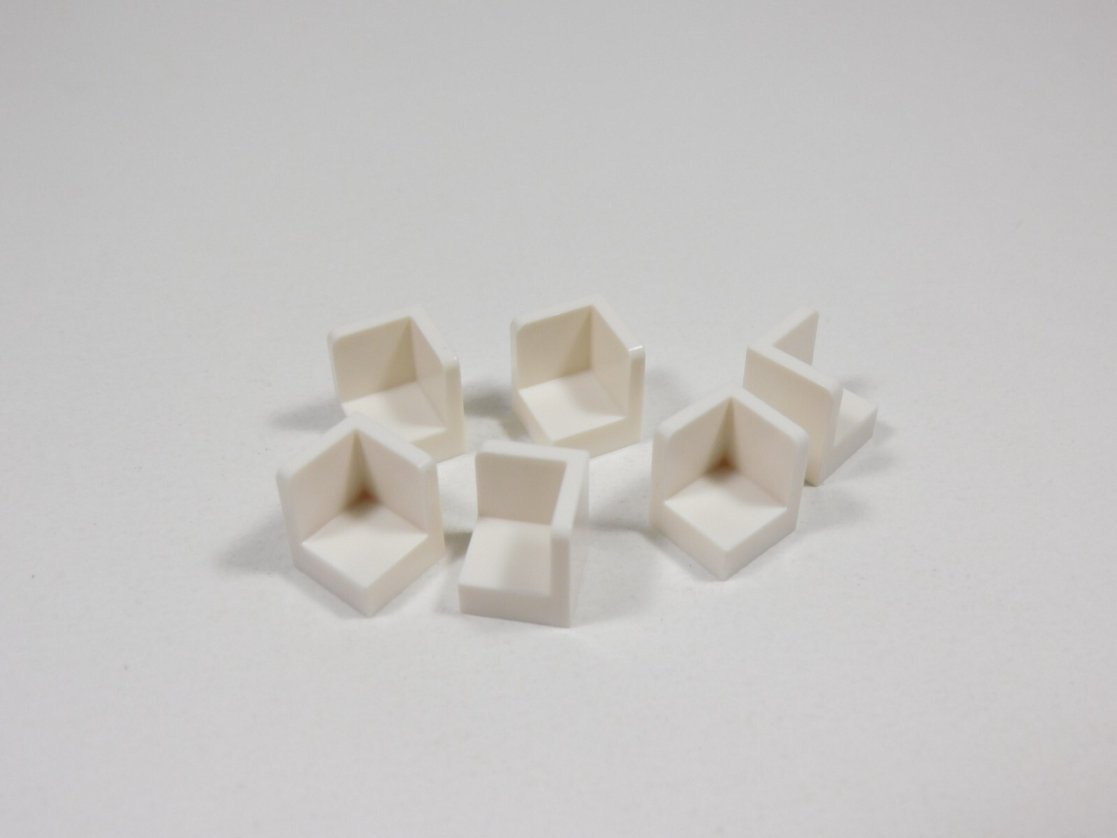 LEGO Lot of 6 White 1x1x1 Corner Wall Panels P6 | eBay