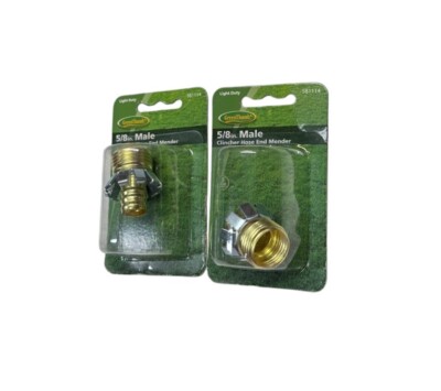 NEW Green Thumb 581114, 5/8" Male Clincher Hose End Mender (LOT OF 2 ...