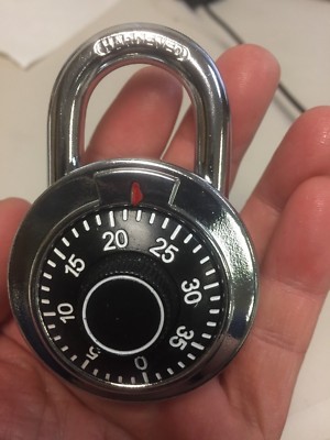 1 - 20 pcs Combination Lock Dial Padlock Hardened 50mm Steel Bike, GYM ...