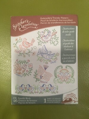 New Stitcher's Revolution Embroidery Transfer Pattern SR26 Fanciful ...
