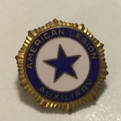 American Legion Auxiliary Lapel Pin Vintage USA Military Patriotic ...