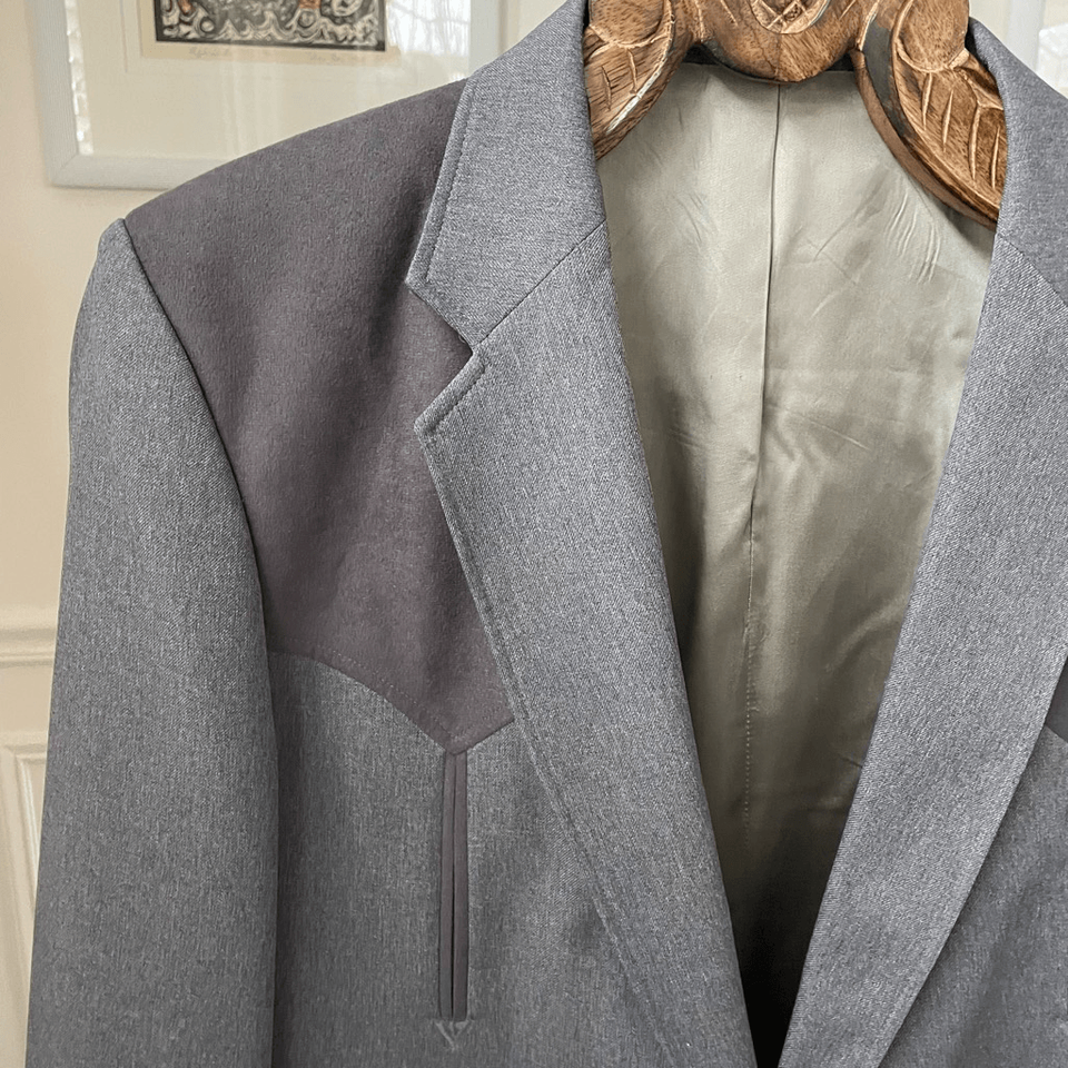 Circle S Men's Boise Western Suit Coat Grey $180 48L | eBay